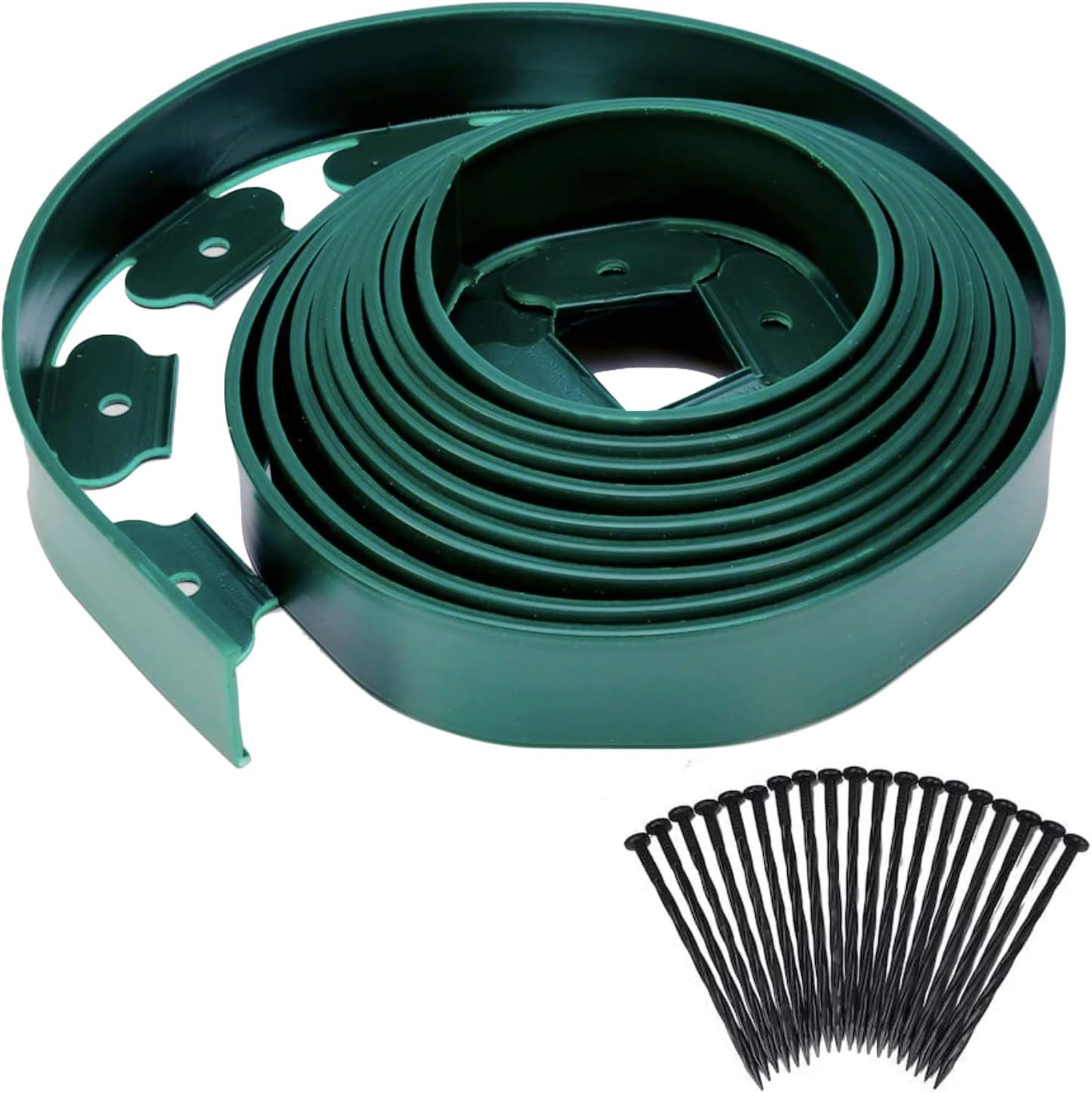 Amazon.com : Instant Edging - Green 20ft Premium No Dig Yard Edging Kit ...
