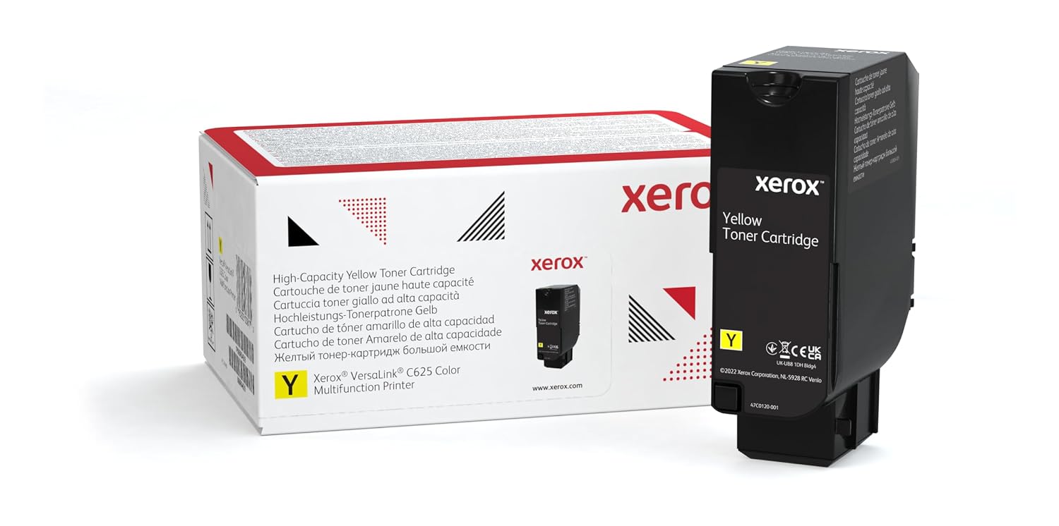 Xerox Genuine VersaLink C625 Yellow High Capacity Toner Cartridge ...