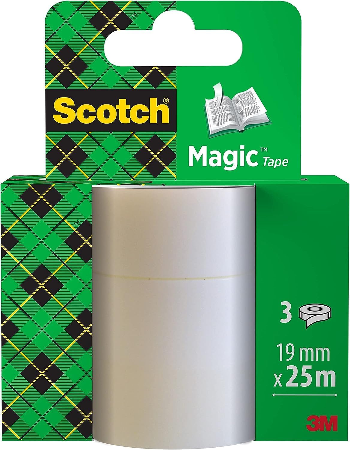 Scotch Magic Invisible Tape - 3 Refill Rolls, 19mmx25m - General ...