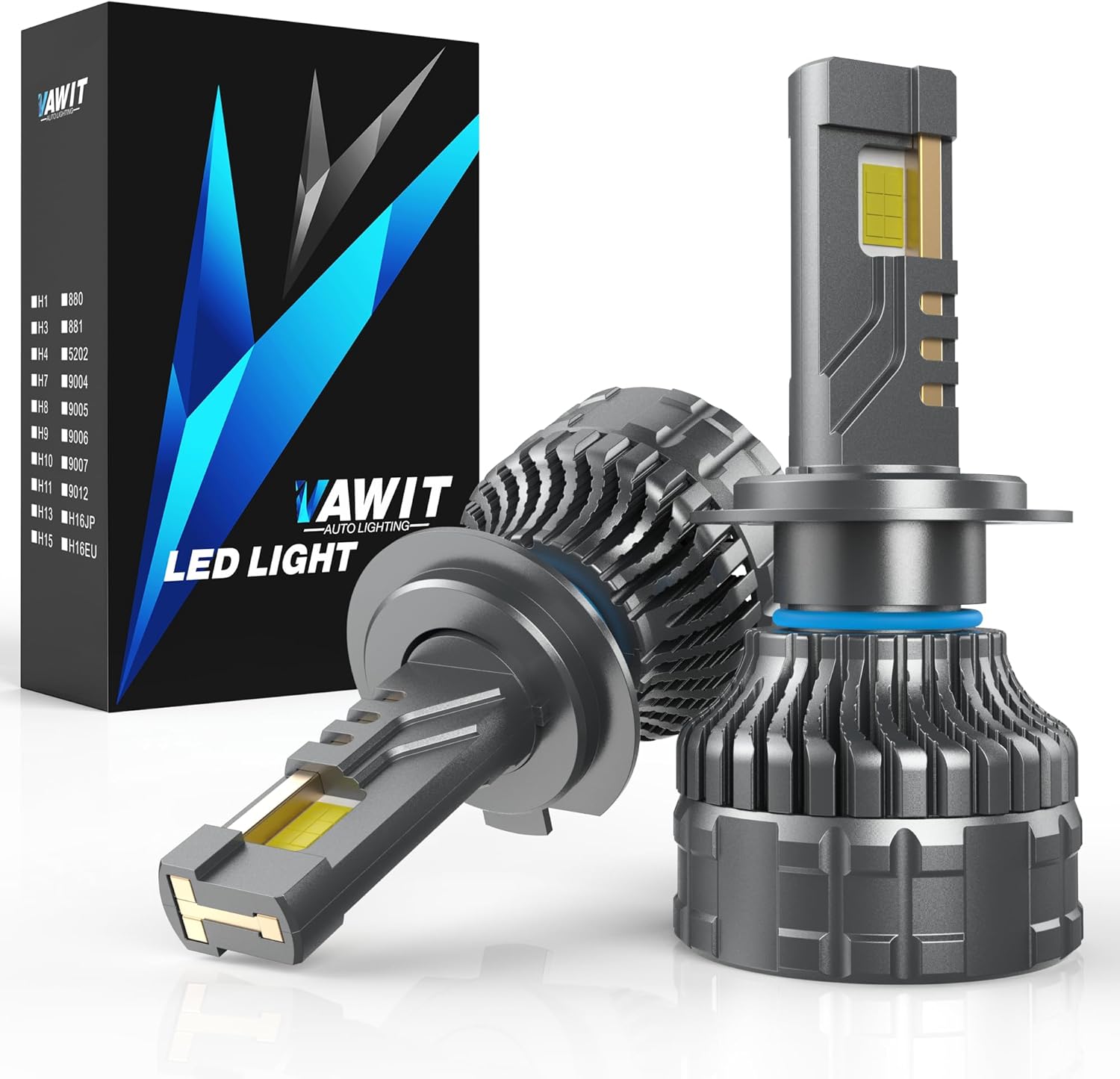 Amazon.com: VAWIT H7 Fog Light Bulbs, T20 Series H7 Powersports Bulbs, 6500K 150W 30000LM 800% ...