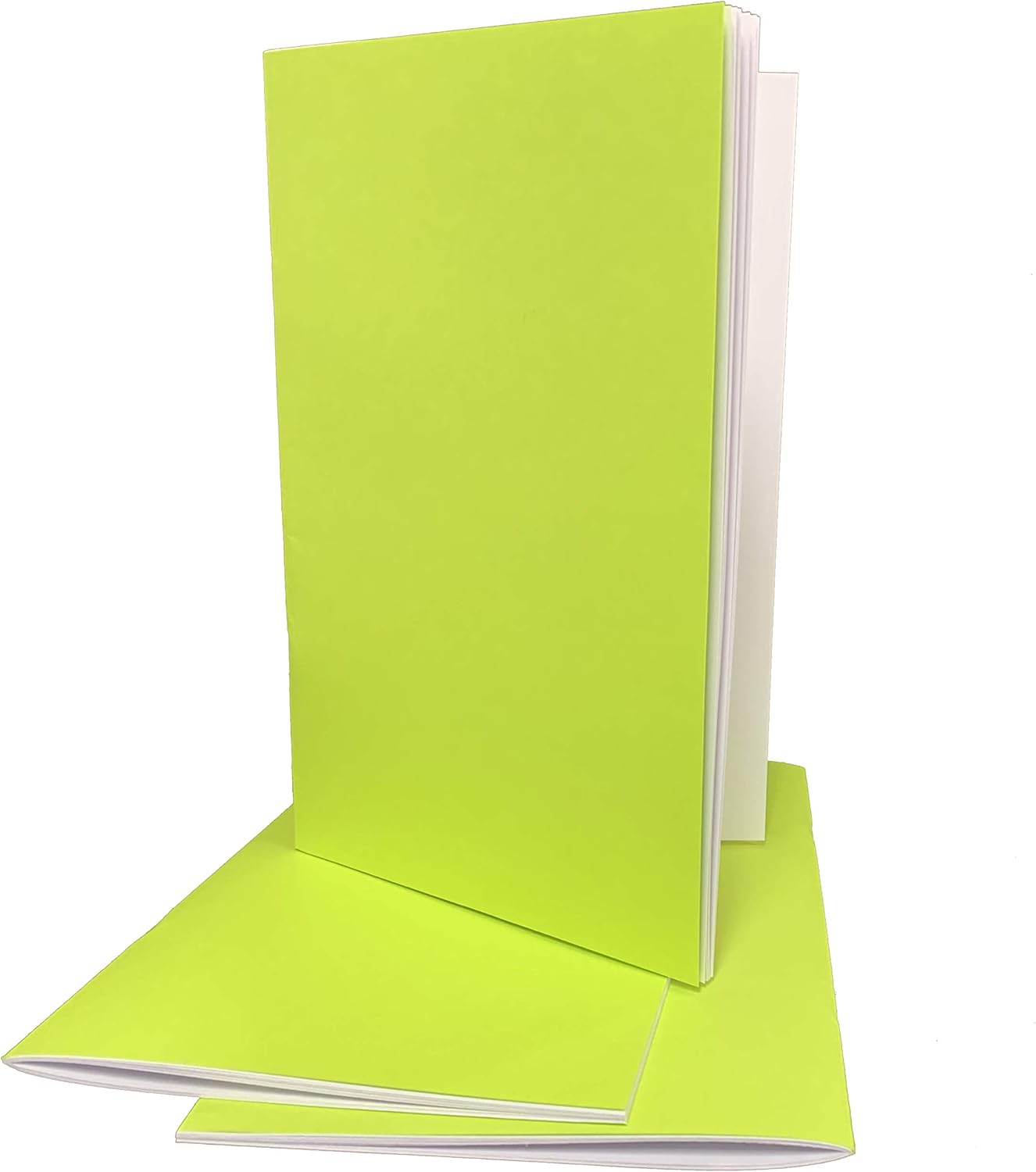 Amazon.com: 50 Pack of Blank Booklets with Bright Lime Green Cover - 32 ...
