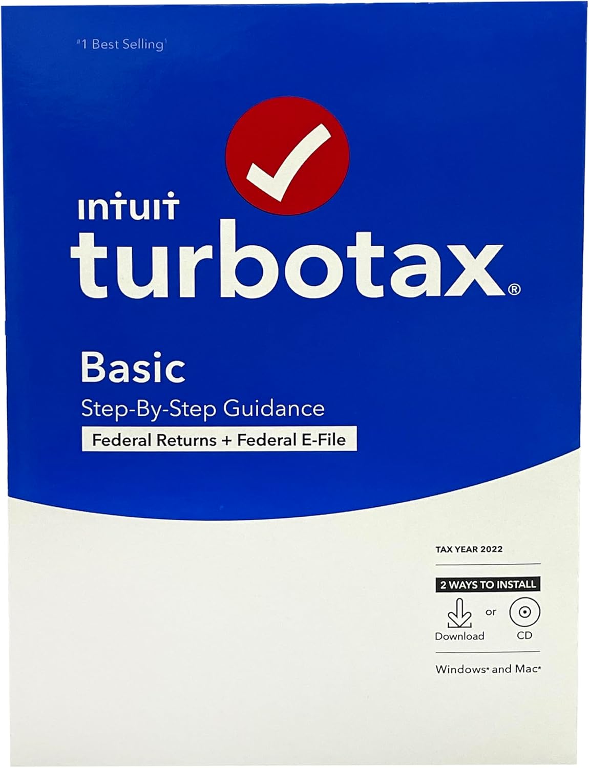 Amazon.com: TurboTax Basic Fed 2022 : Software