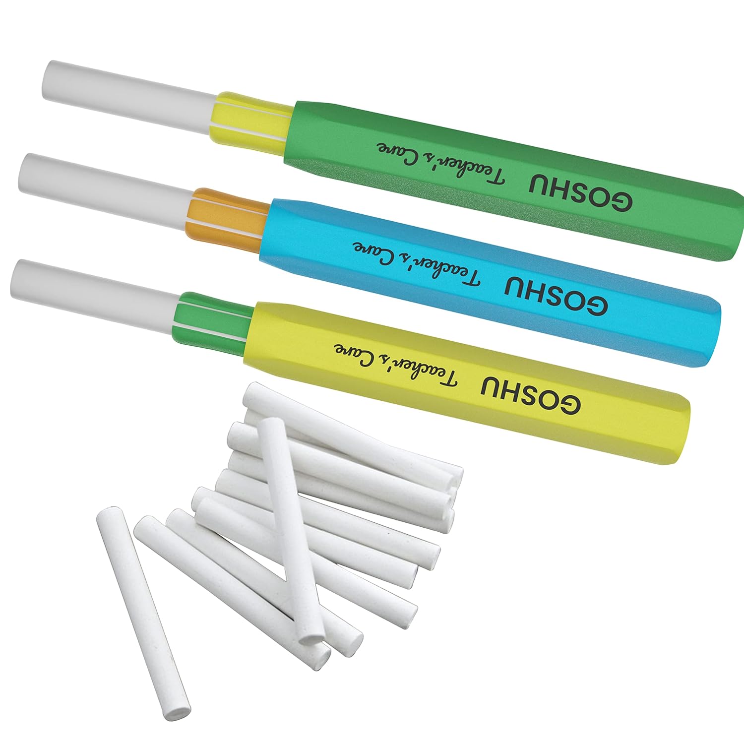 GOSHU Plastic Chalk Holder Colored Adjustable for Home Office School ...