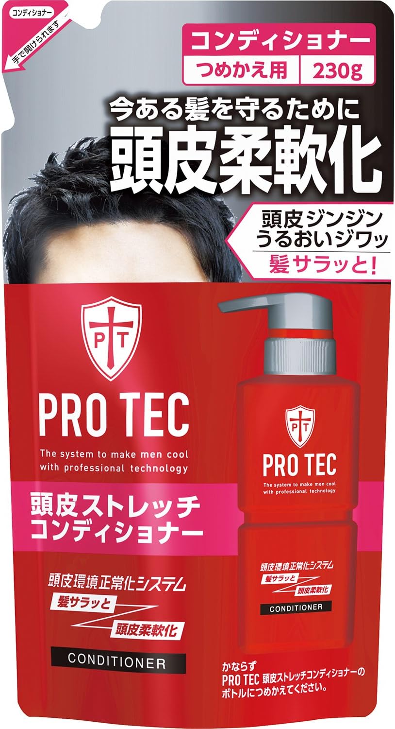Amazon | PRO TEC(プロテク) 頭皮ストレッチ コンディショナー 詰め替え 230g | プロテク(PRO TEC) | リンス・コンディショナー 通販