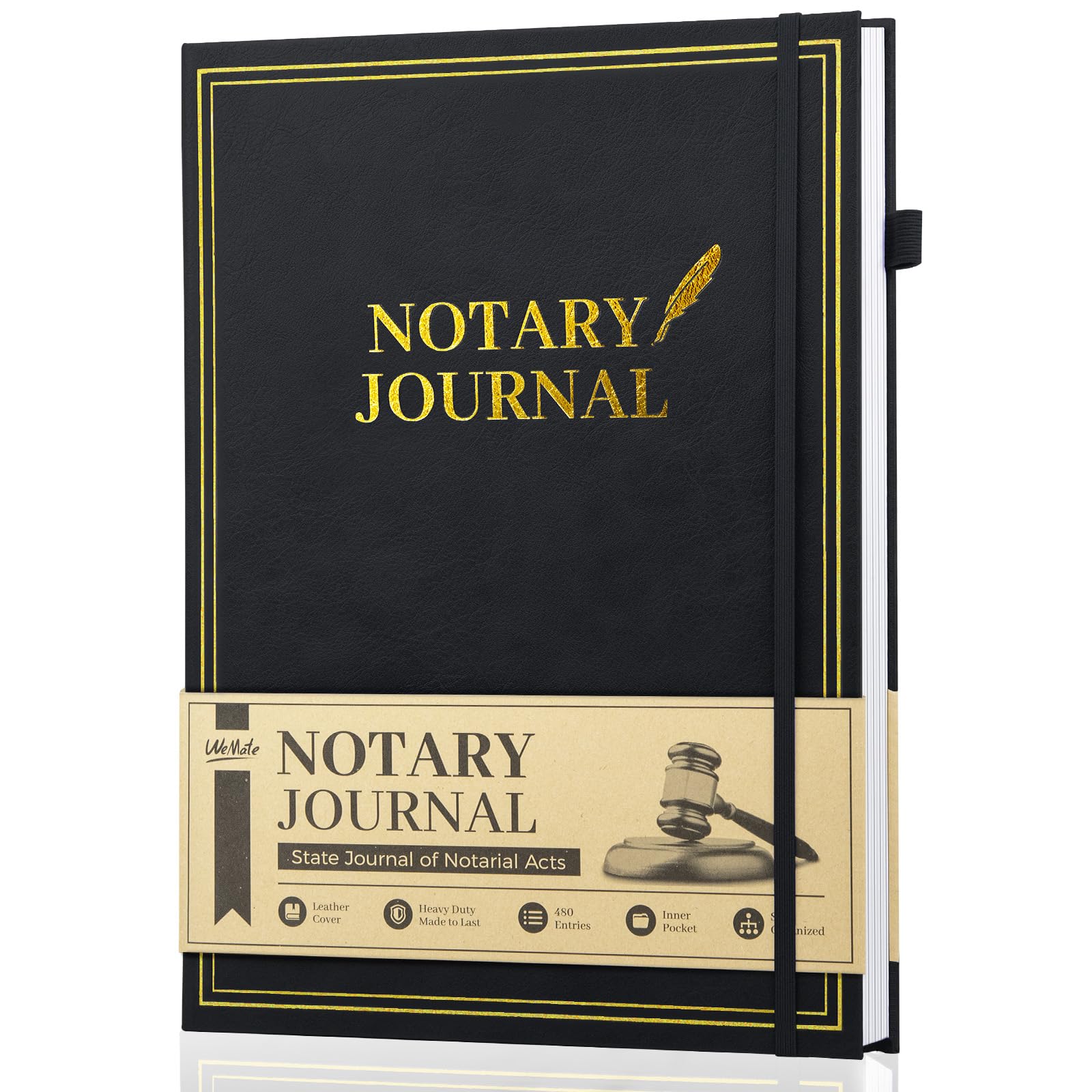 Amazon.com : WEMATE Notary Journal Log Book with 480 Record Entries, 12 ...