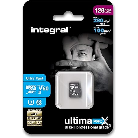 Integral 128GB Micro SD Card 4K Video Premium High Speed Memory Card ...
