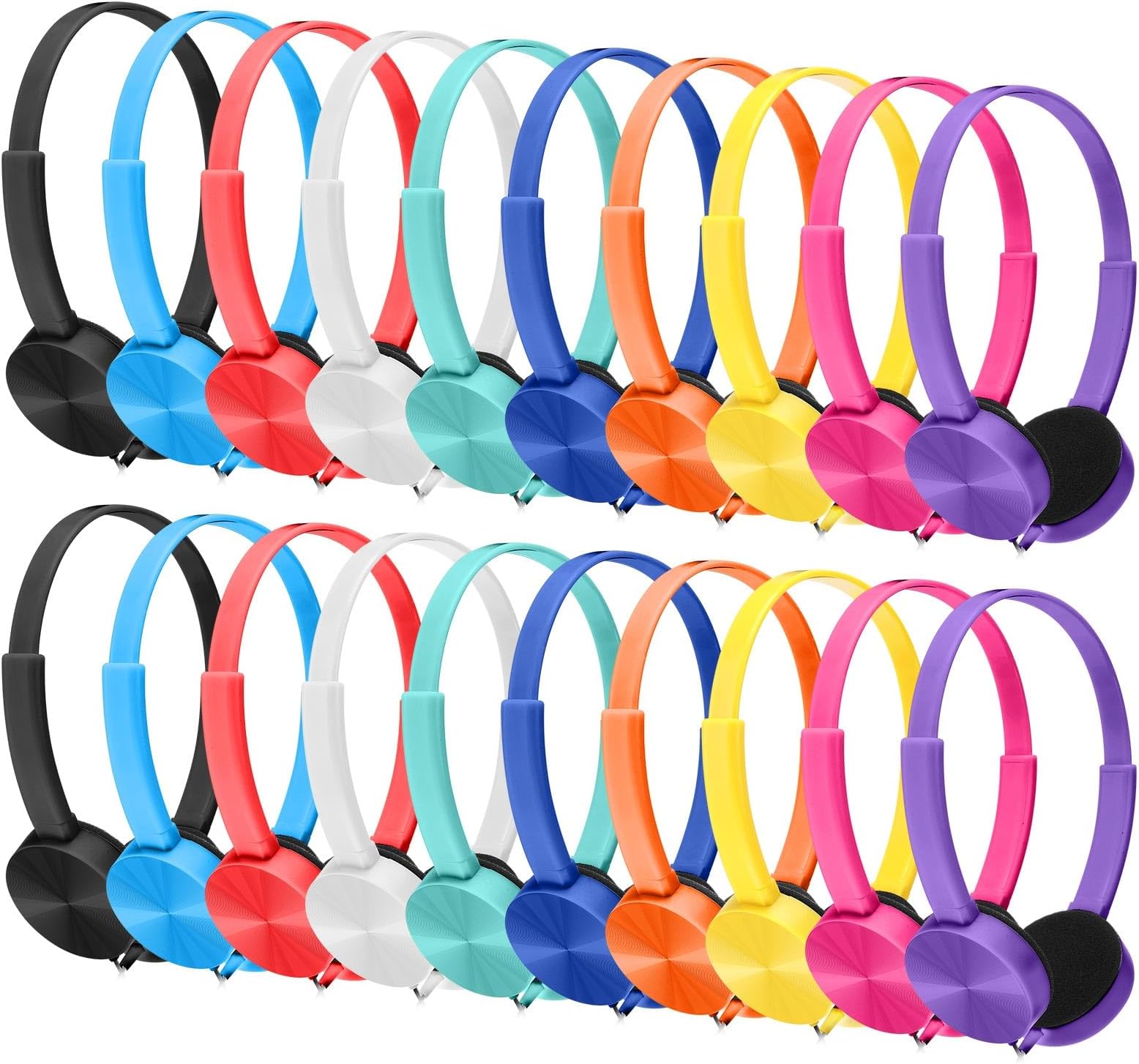 Amazon.com: Hoteam 20 Pack Bulk Classroom Headphones, Students ...