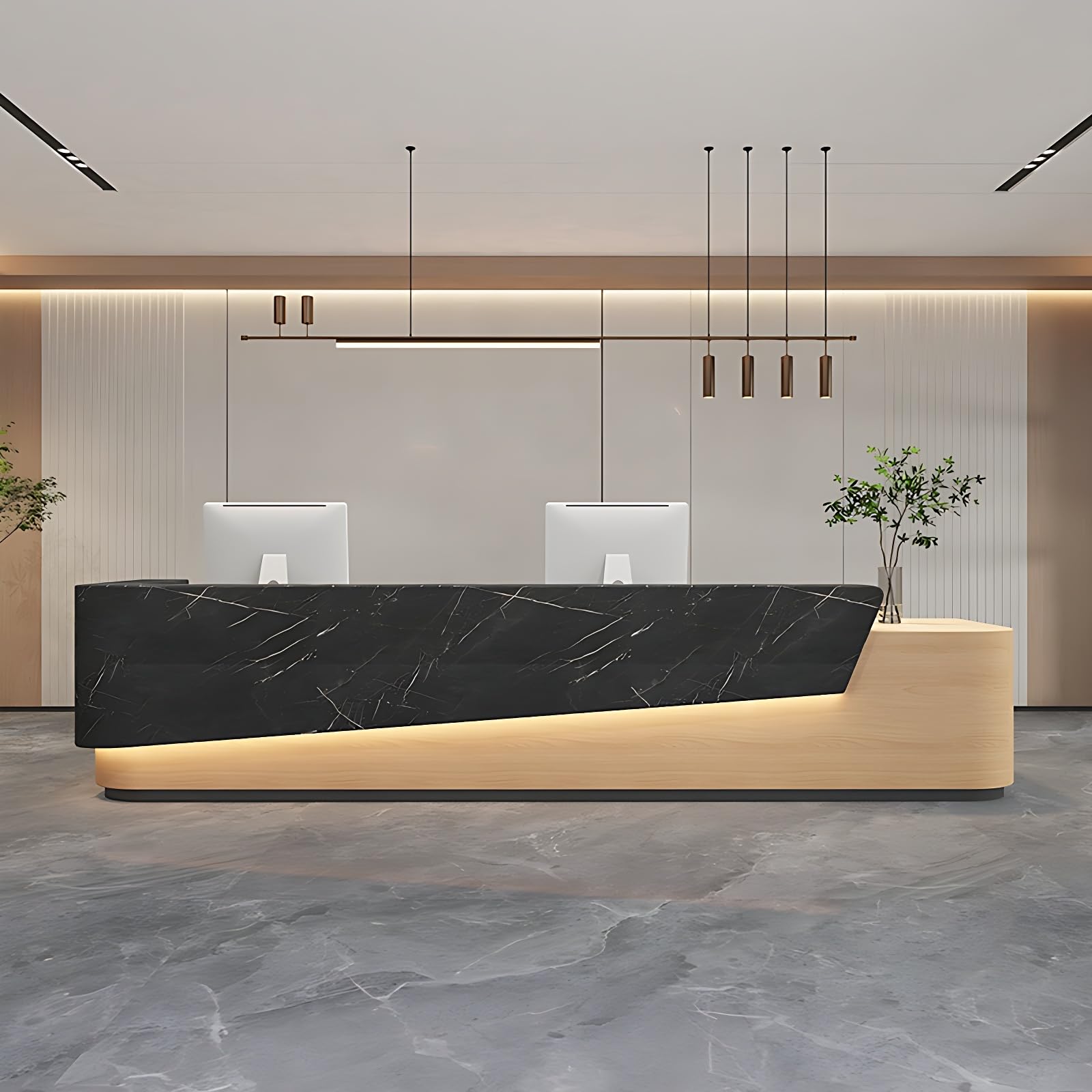 Elegeant Com Reception Table Karbon Reception Desk In 6 Feet Width