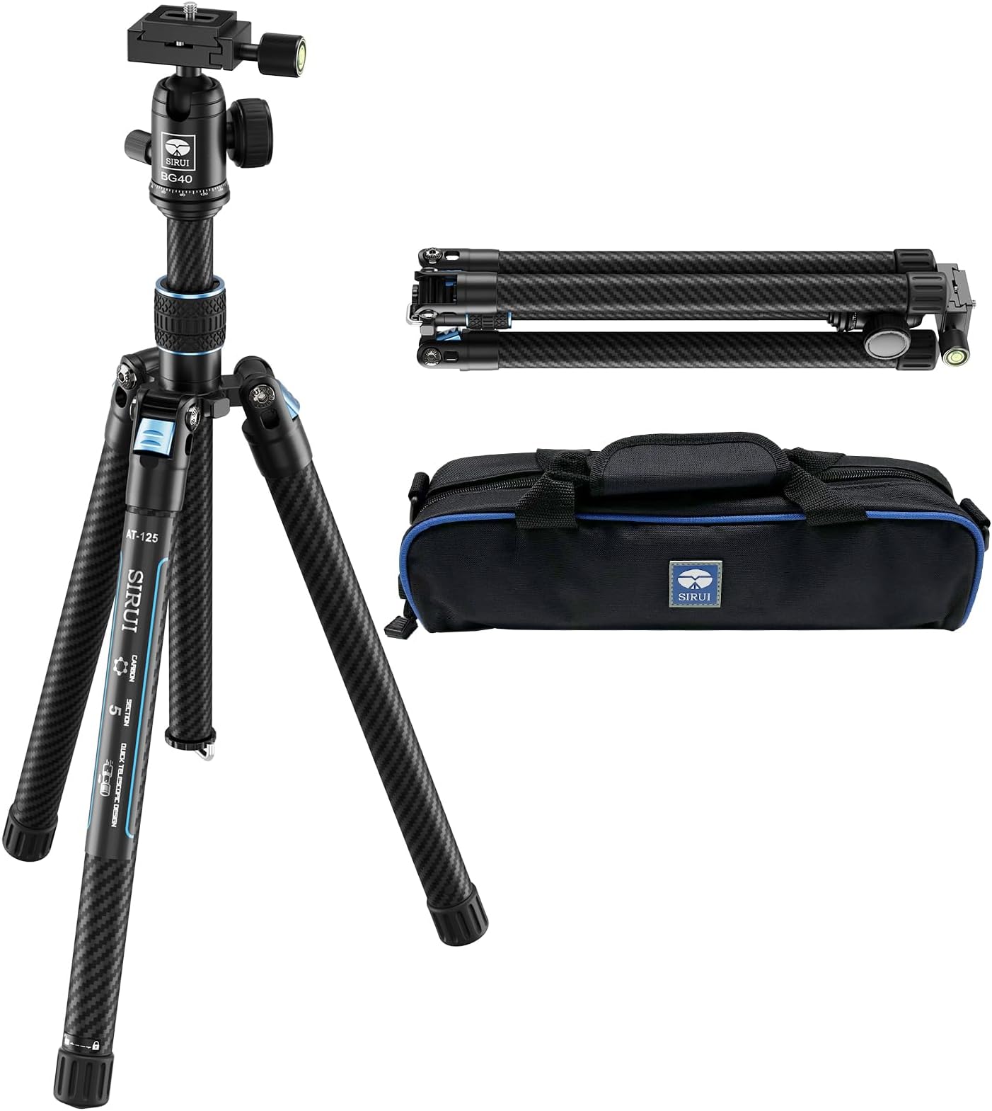 Amazon.com : Freewell Carbon Fiber Travel Tripod 59.1" Lightweight 1 ...