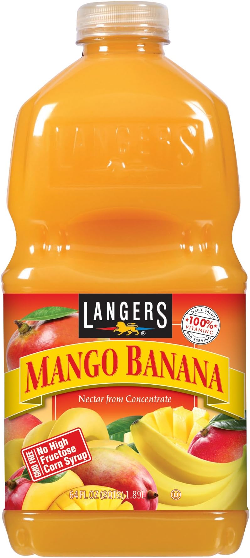 Amazon.com : Langers Juice, Mango Banana Nectar, 64 Ounce (Pack of 8 ...