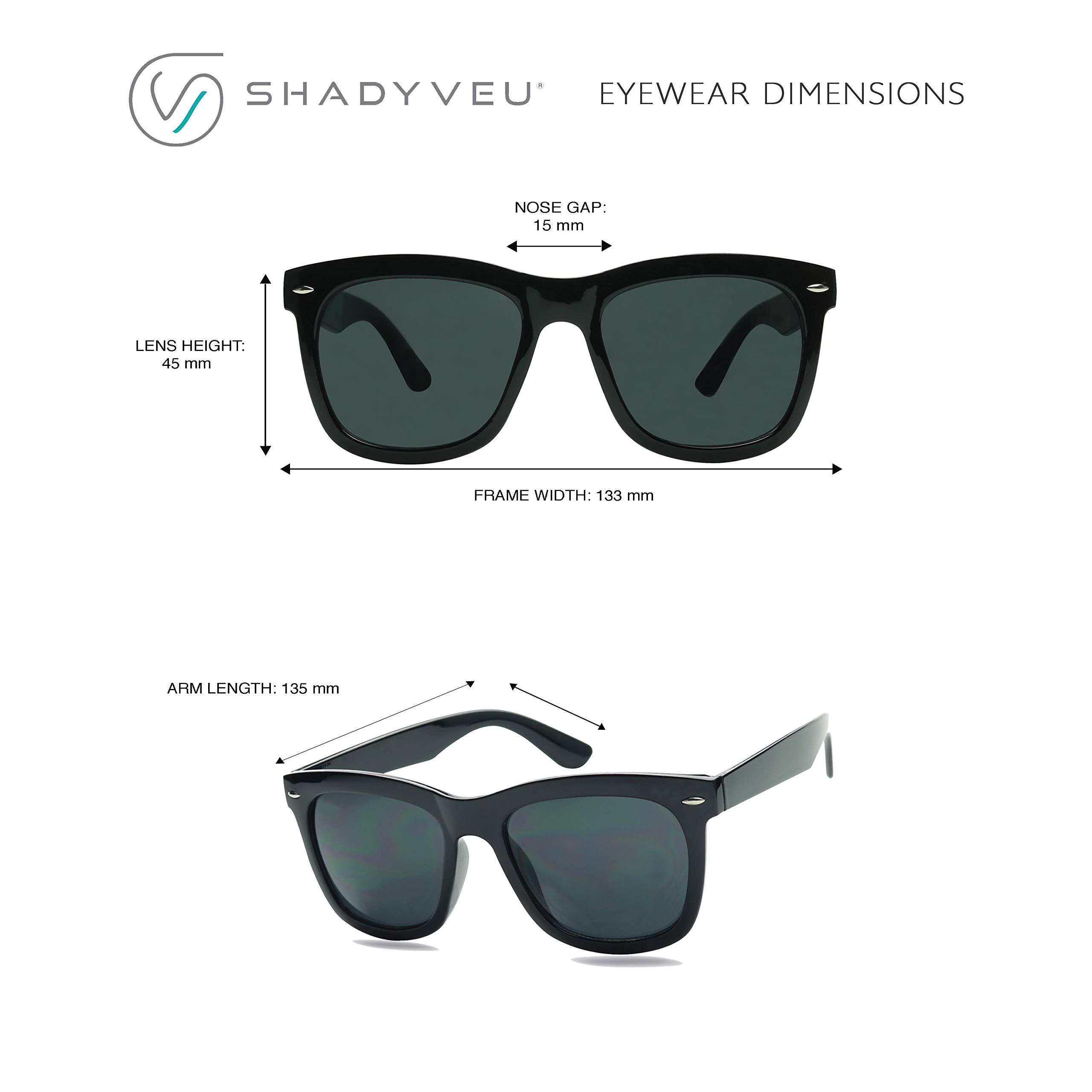 Snapklik.com : ShadyVEU Super Dark Lens Round Sunglasses Retro Thick ...