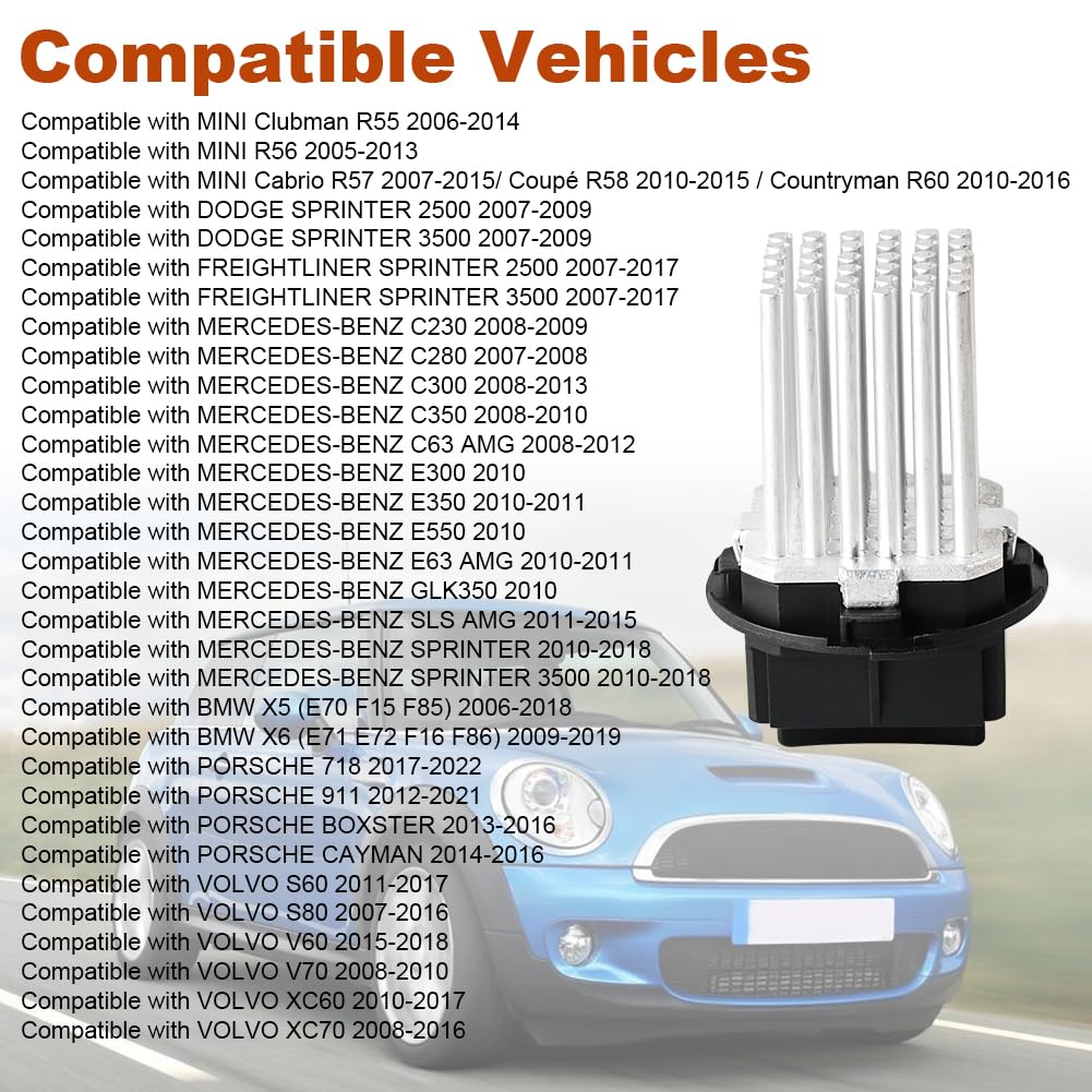 Snapklik.com : WMPHE HVAC Blower Motor Resistor Replacement For ...