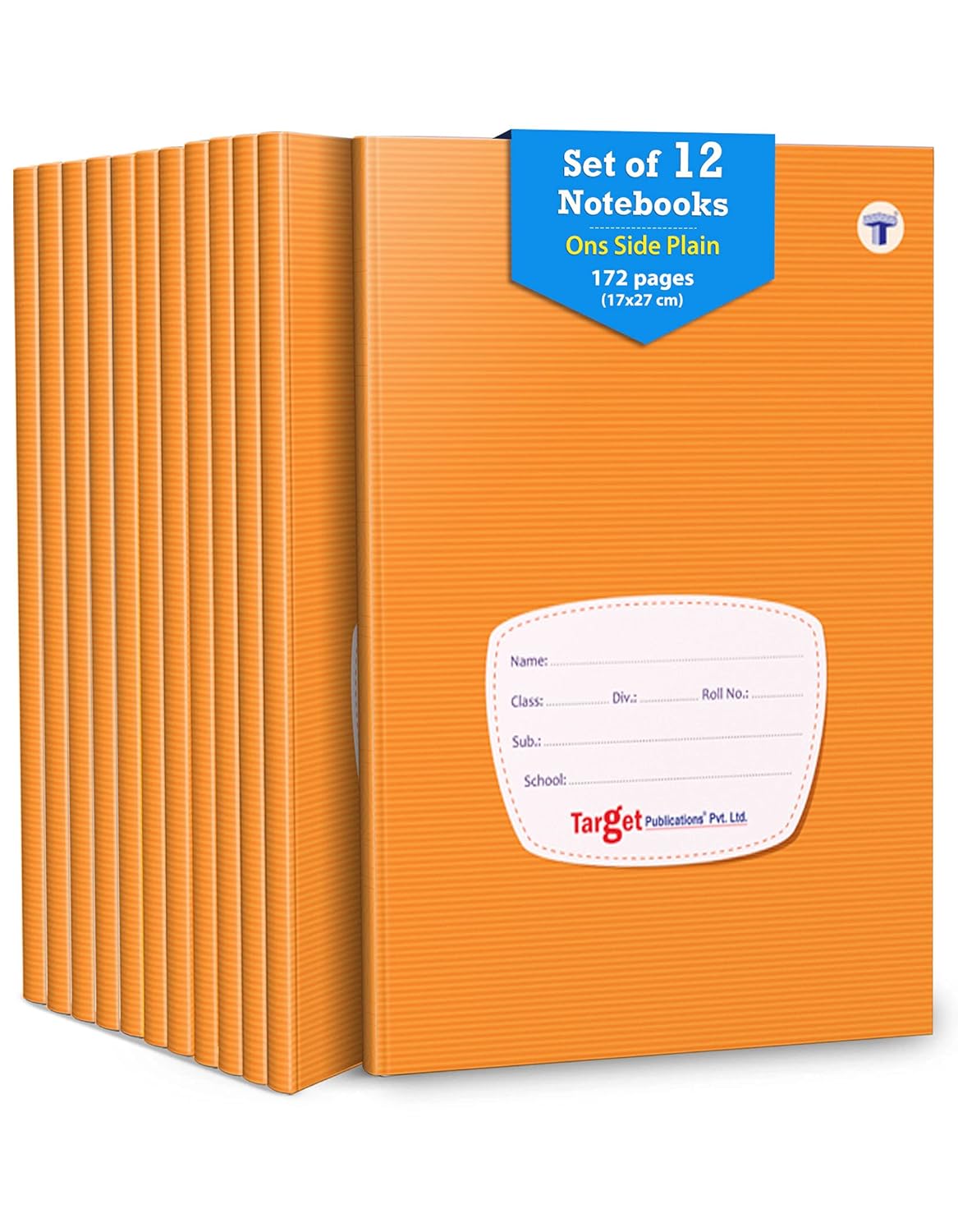 Single Line Interleaf Notebooks | One Side Blank/Unruled & One Side ...