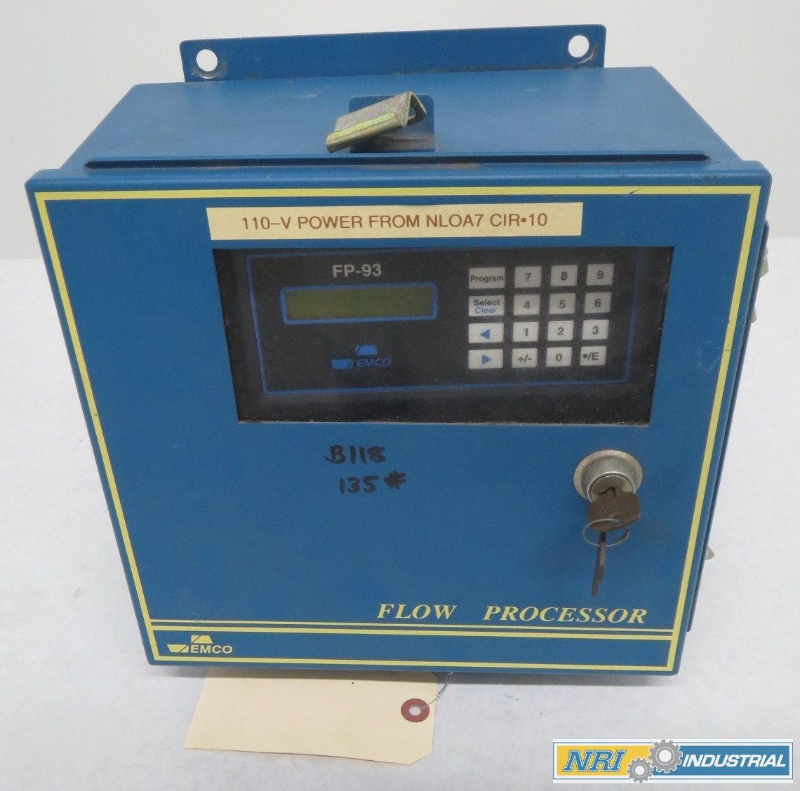 EMCO FP-93-N-1-D-B-F FLOW PROCESSOR WATER TEST EQUIPMENT 115V-AC ...