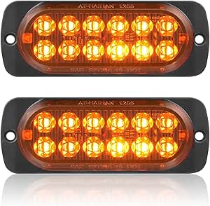Amazon.com: AT-HAIHAN Pack of 2 Aluminum Housing Amber LED Trailer Turn ...