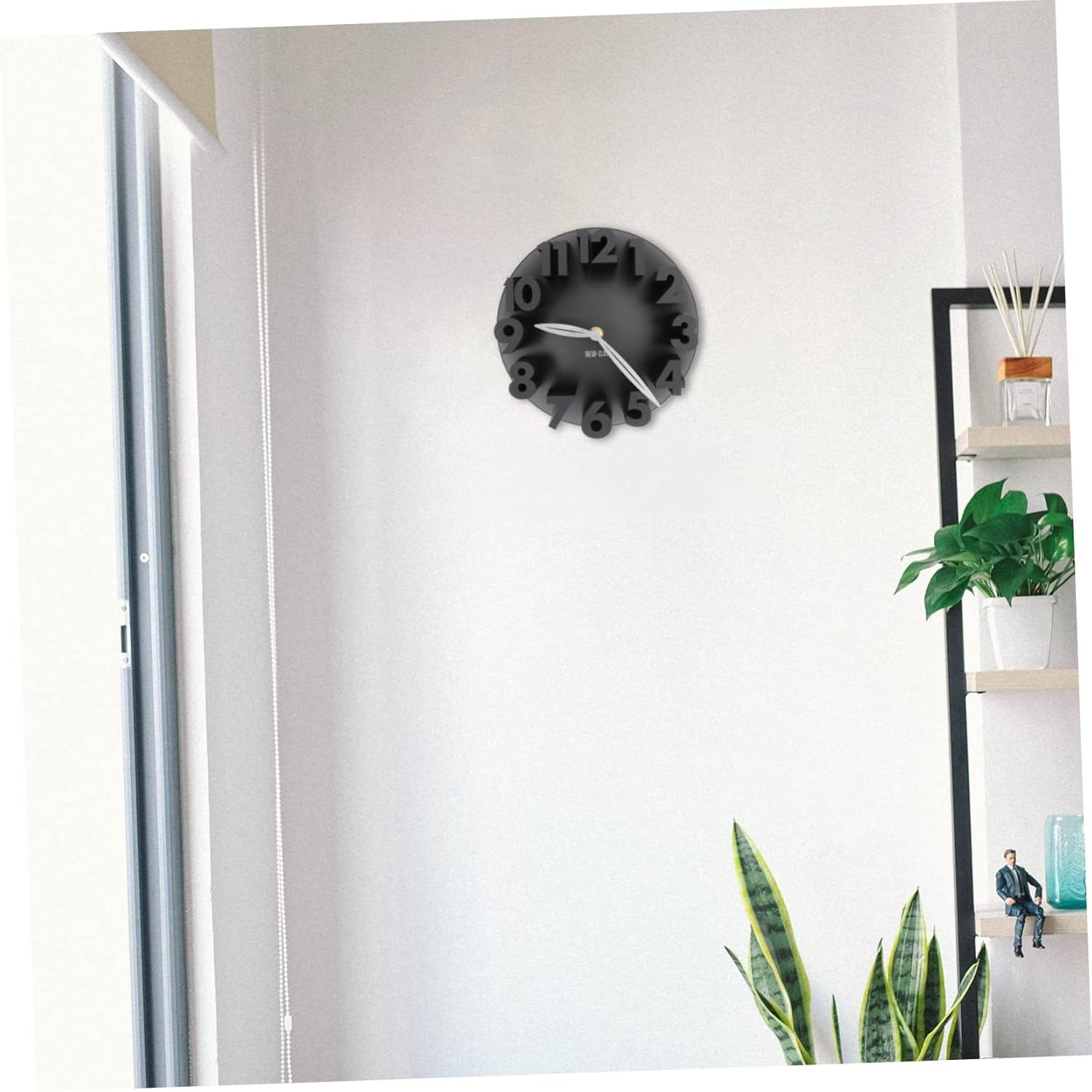 Amosfun 3pcs Wall Clock Digital Clock Reloj De Pared Digital Clock for ...