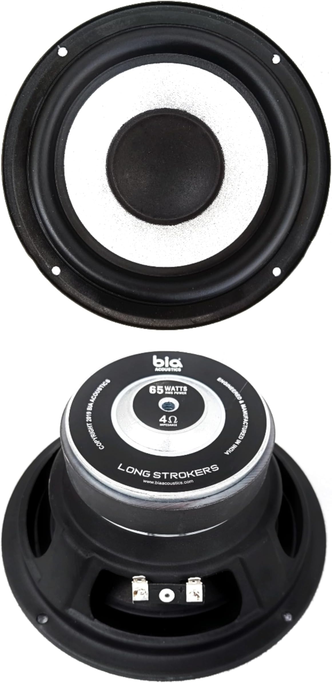 BIA ; ACOUSTICS 6.5 Inch Subwoofer V2 Long Strokers 65W 4ohm for Bass ...