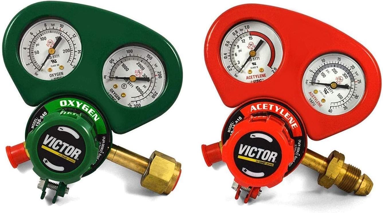 Set of Victor G250 Oxygen & Acetylene Regulators - Amazon.com