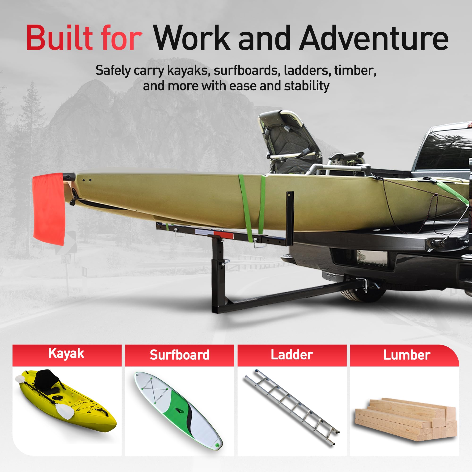 Snapklik.com : Truck Bed Extender, Pickup Truck Bed Extender Hitch ...