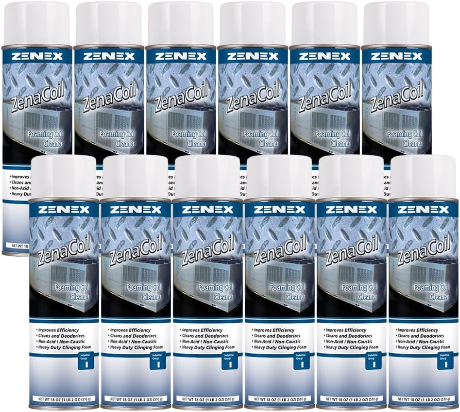 Amazon.com: Zenex ZenaCoil Foaming Coil Cleaner - Case of 12 ...