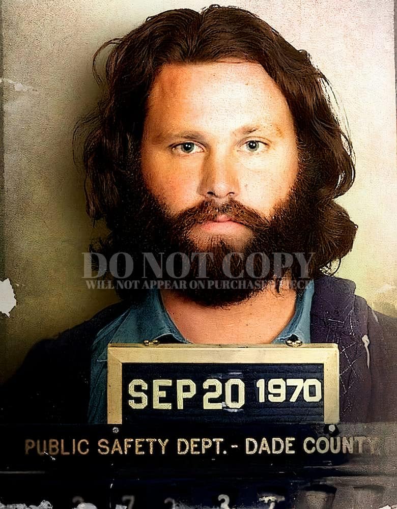 Amazon.com: Jim Morrison Mugshot Photograph 8 X 10 - Stunning 1970 Mug ...