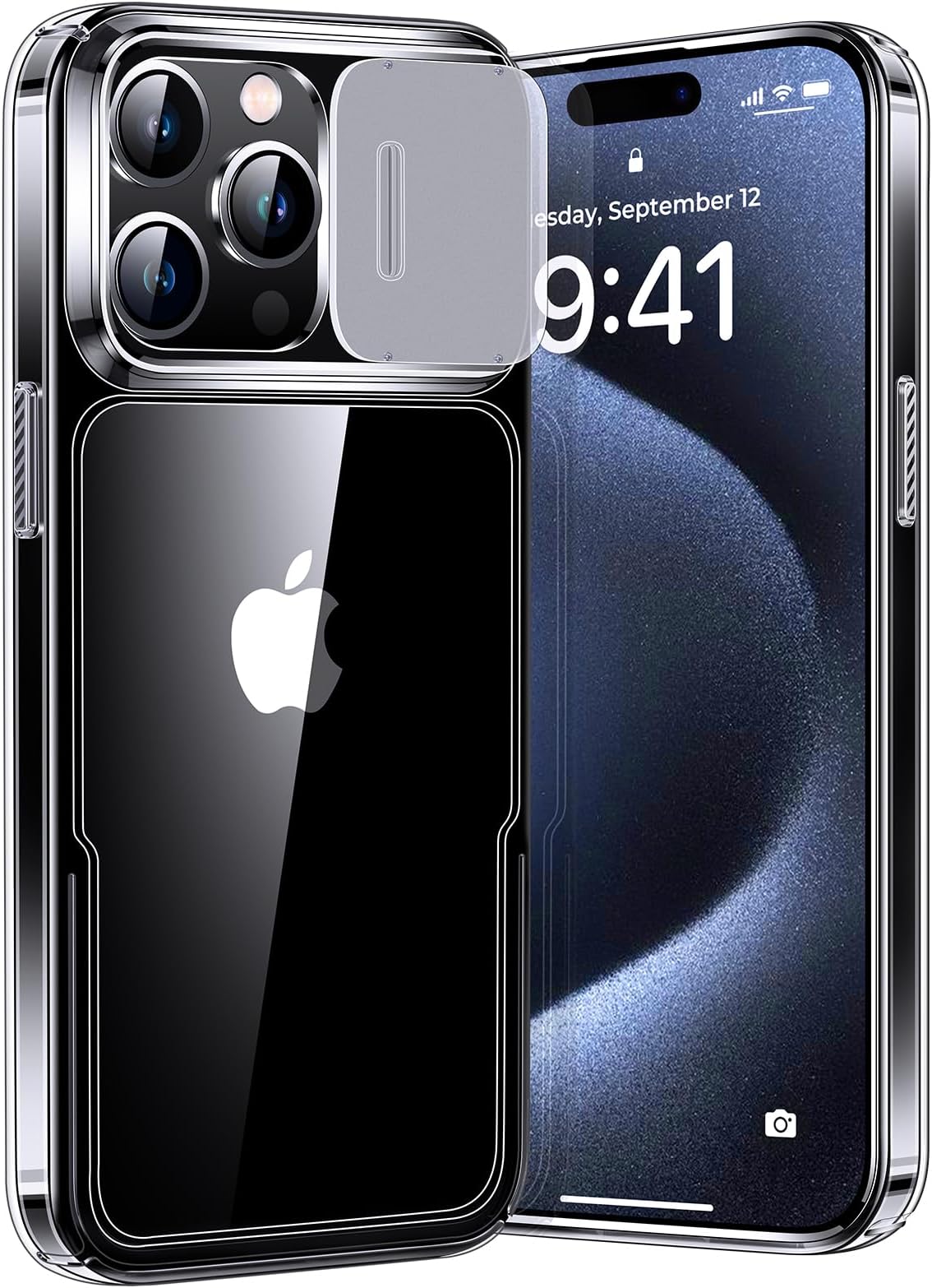 Amazon.com: Humixx Crystal Clear for iPhone 15 Pro Case with Camera ...