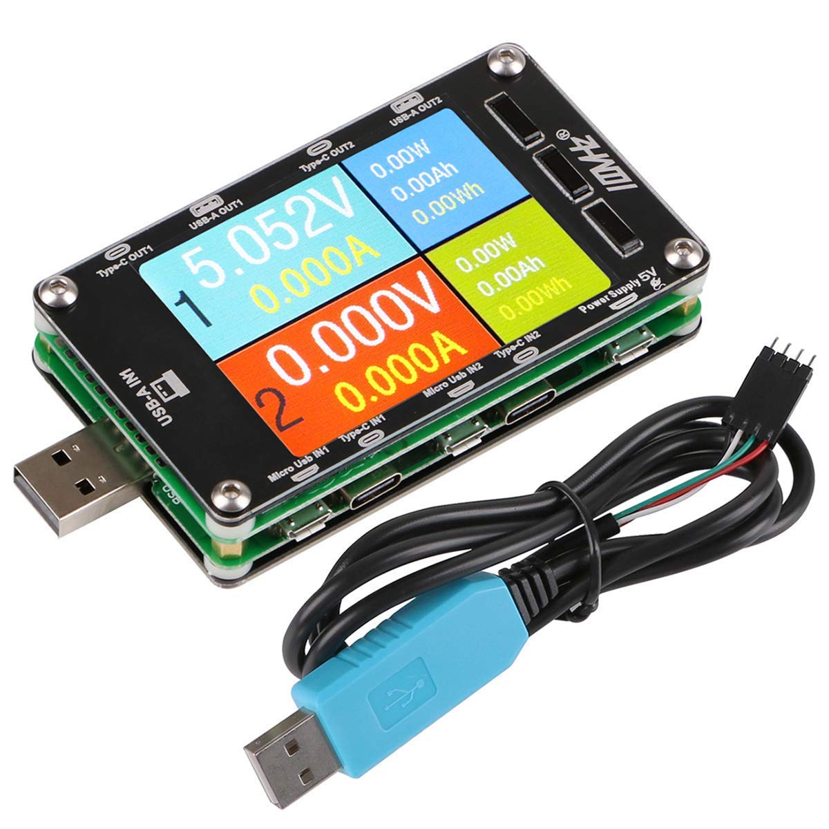 MakerHawk USB Meter Tester USB Multimeter Voltage Tester Digital ...