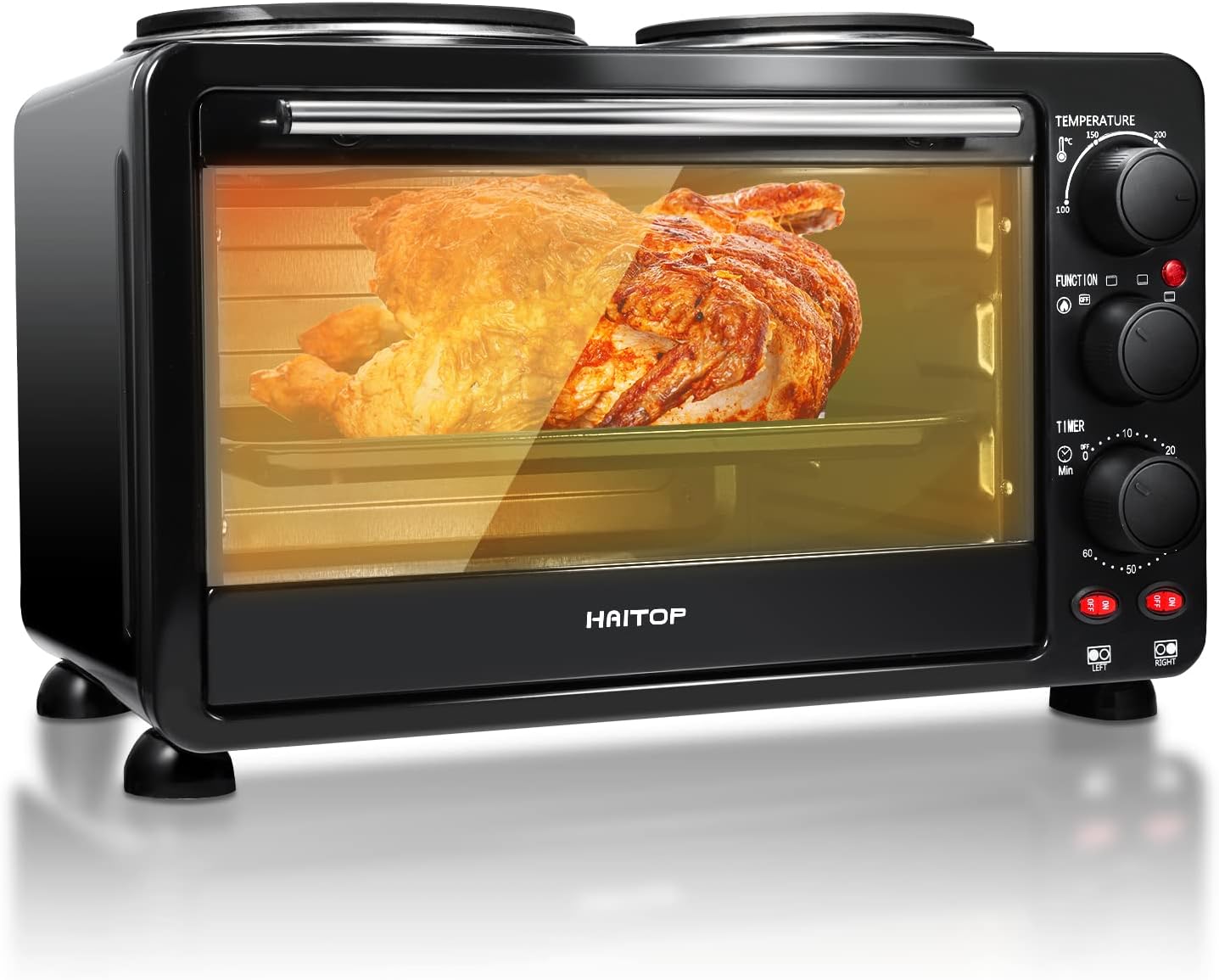 Amazon.com: 20 Quarts Kitchen Convection Oven -1500 Watt Countertop ...