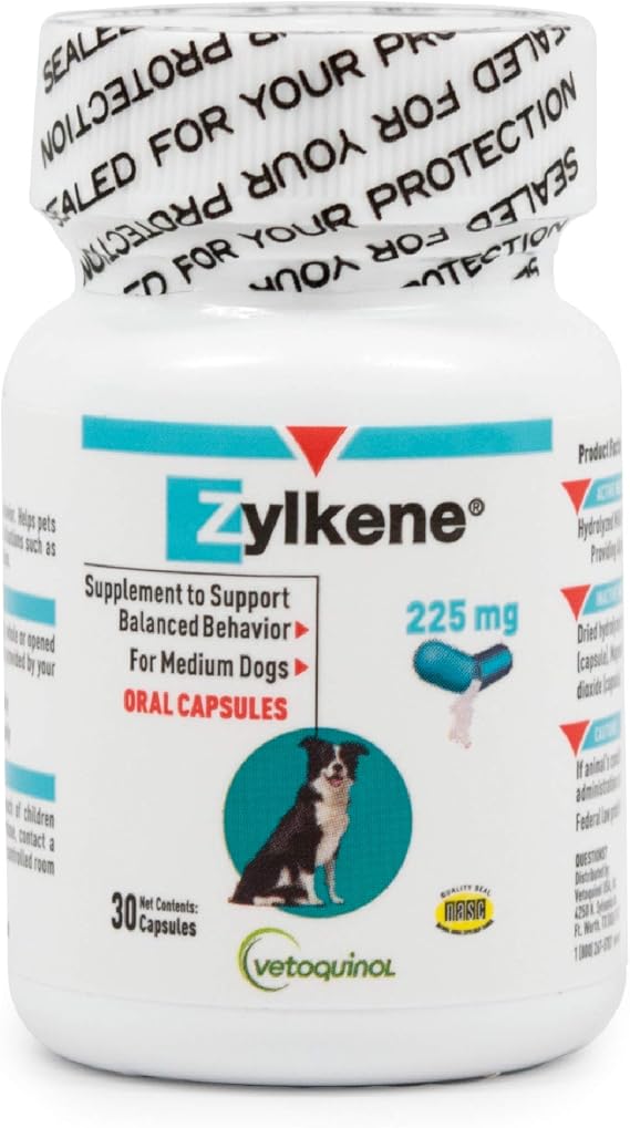 Zylkene 225 mg - 30 capsules (dogs) : Amazon.co.uk: Pet Supplies