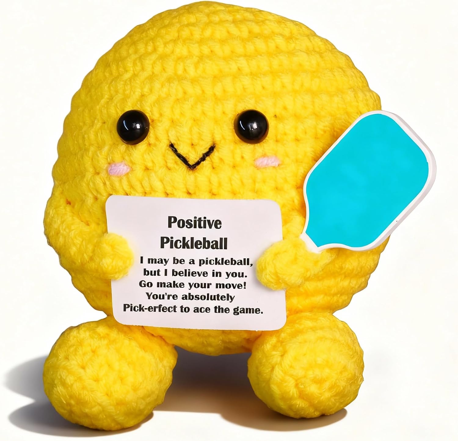 Amazon.com: Pickleball Gifts, Crochet Positive Support Pickle Ball ...