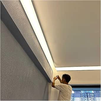 Led Crown Molding Trim Ceiling, 3.3ft Linear Indirect Lighting Diffuser ...