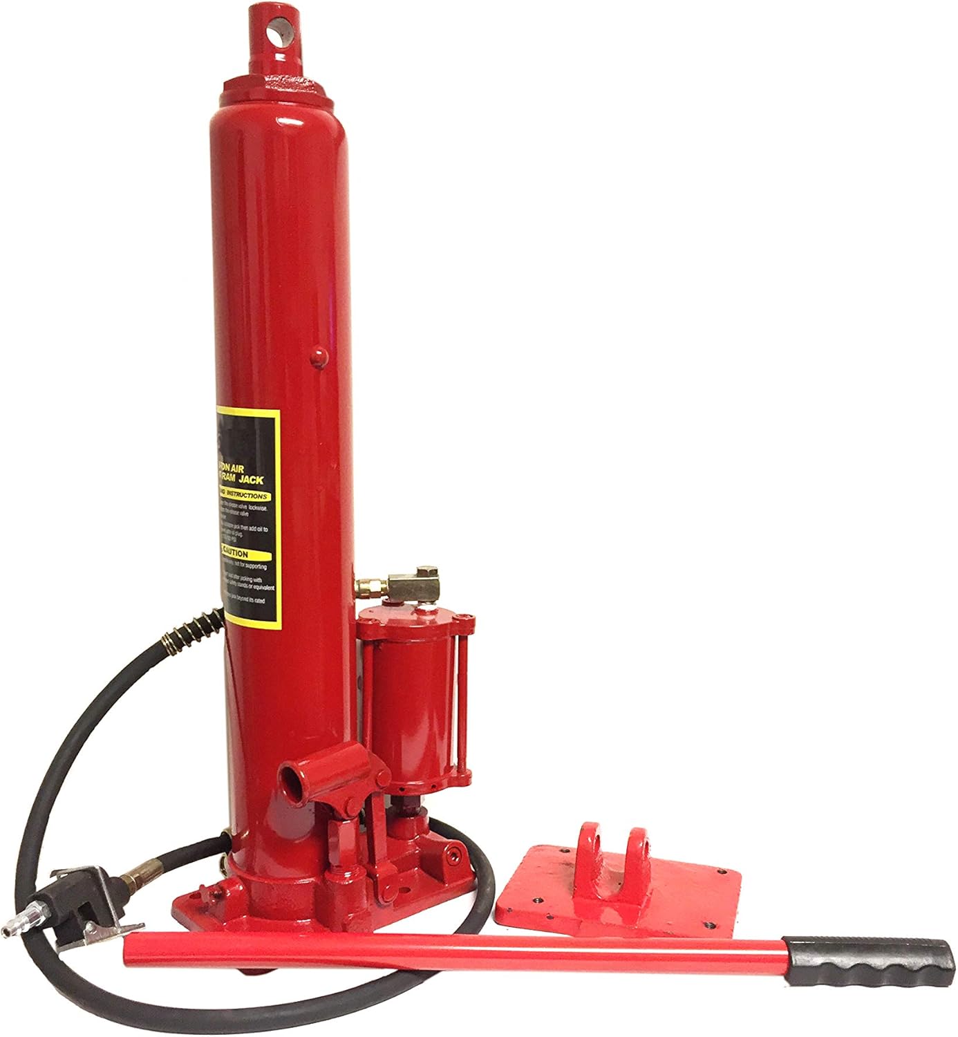 Amazon.com: Voyager Tools 8 TON Air/Hydraulic Long Arm Ram Jack with ...