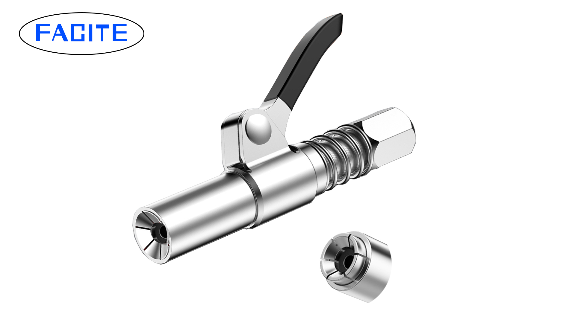 Watch Grease Gun Coupler Grease gun Tip Fitting Quick Lock Release on ...