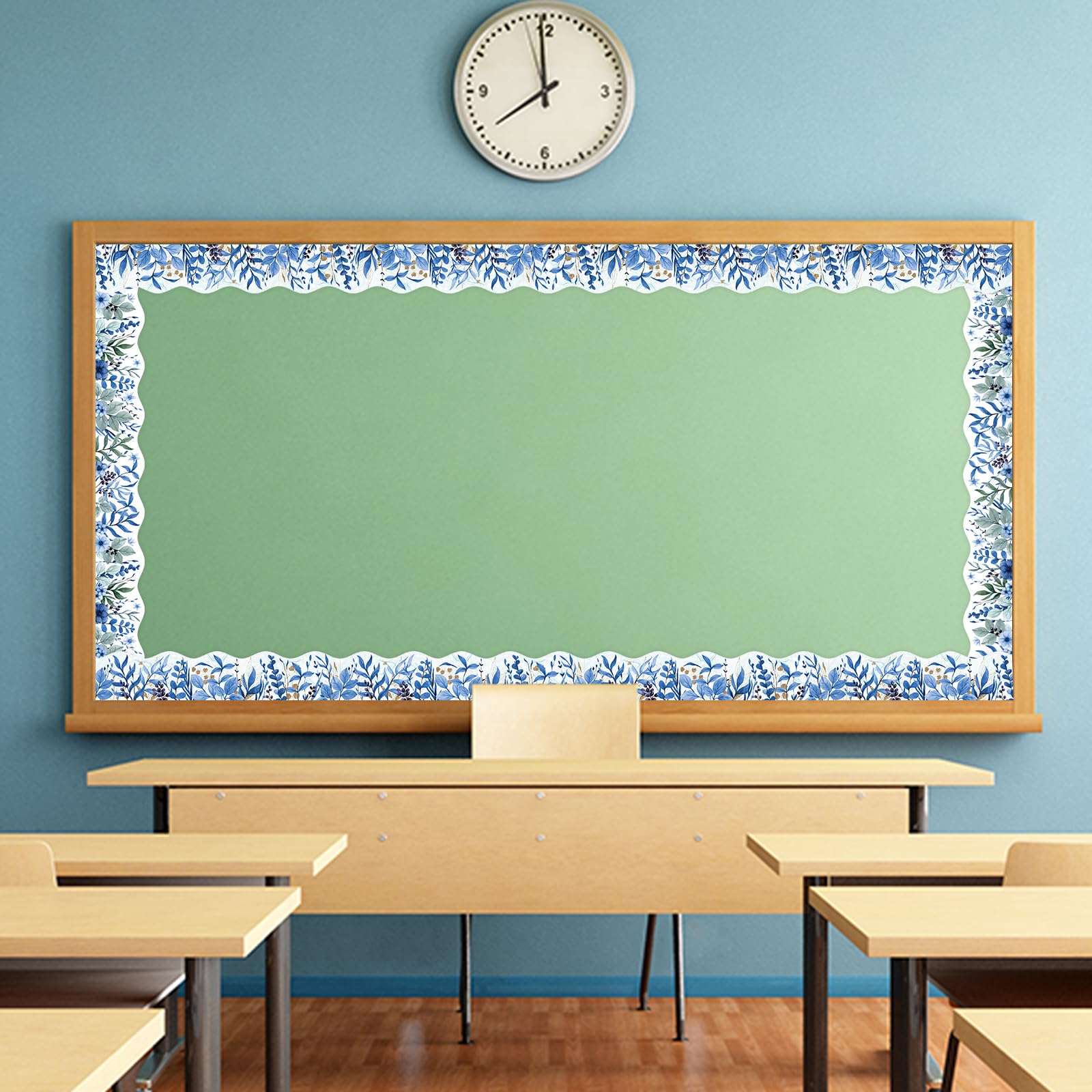 Nature Classroom Theme 49ft Eucalyptus Die-Cut Border Trim Bulletin ...