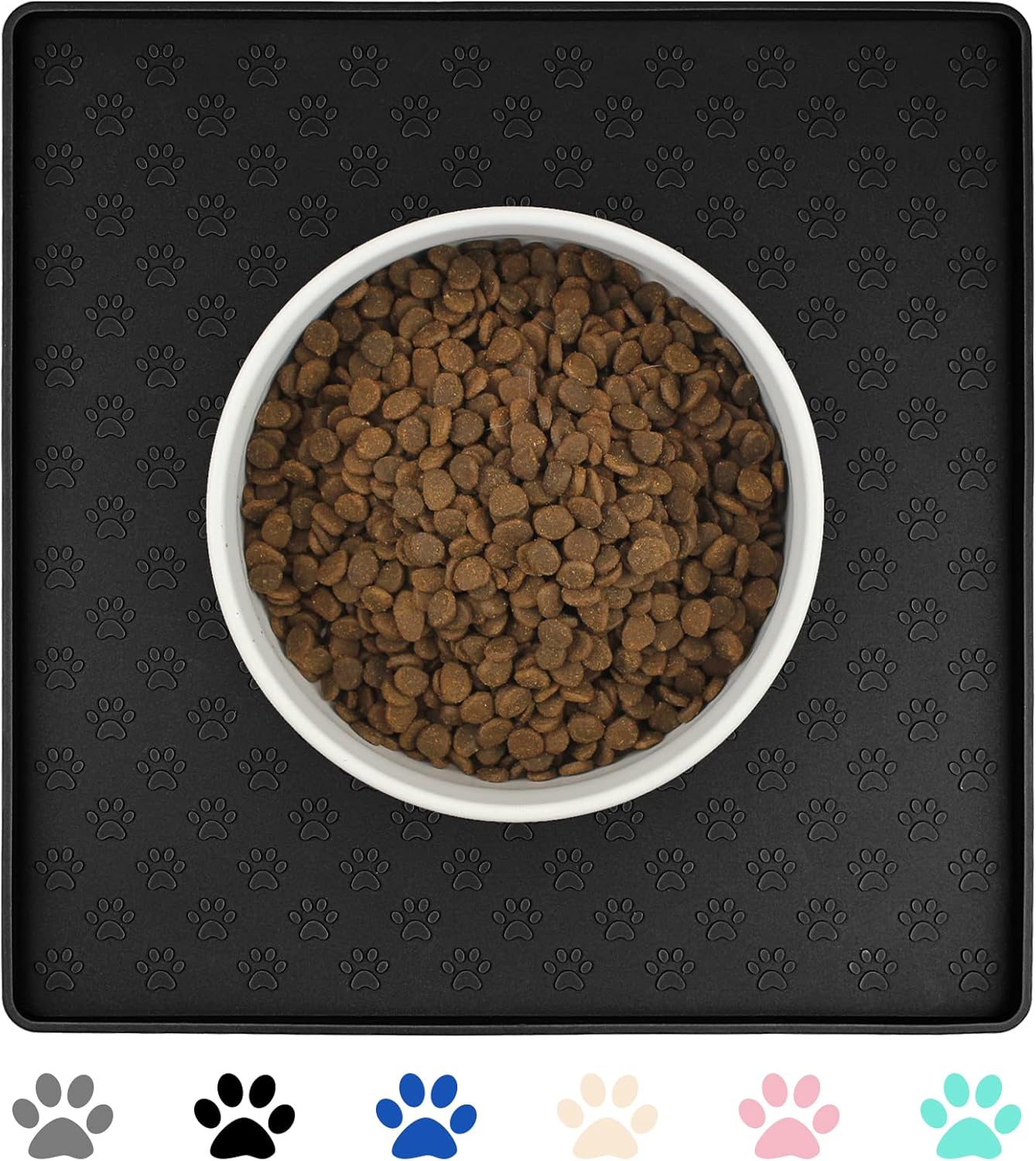 Amazon.com: Ptlom Pet Placemat for Dog and Cat, Waterproof Non-Slip ...