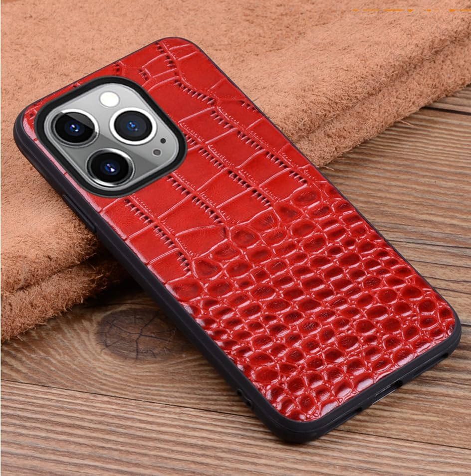 Amazon.com: LXXZBC for iPhone 15 Pro Max Genuine Leather Case Luxury ...