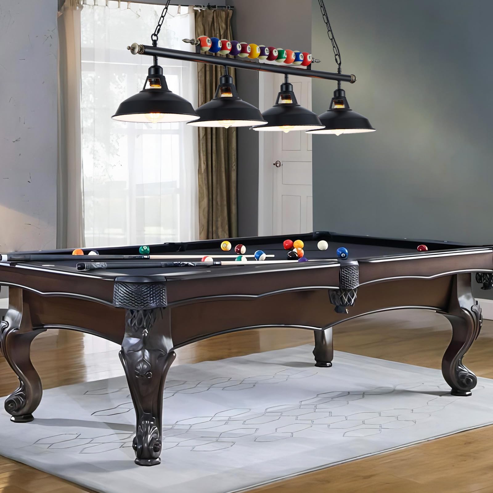 Brunswick Pool Table Lights Brunswick Santini 8' Slate Pool Table