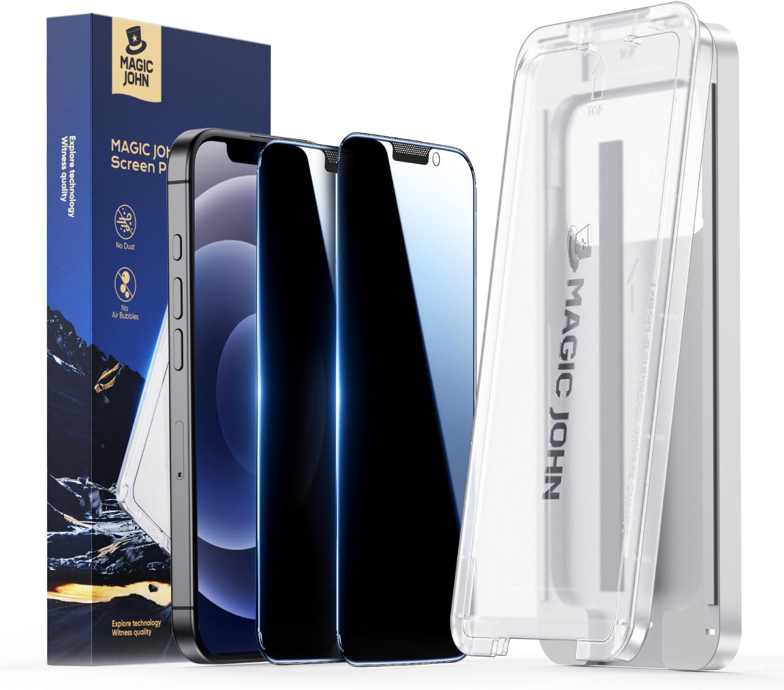 Amazon.com: MAGIC JOHN 3rd Gen Upgraded for iPhone 12/12Pro Privacy ...