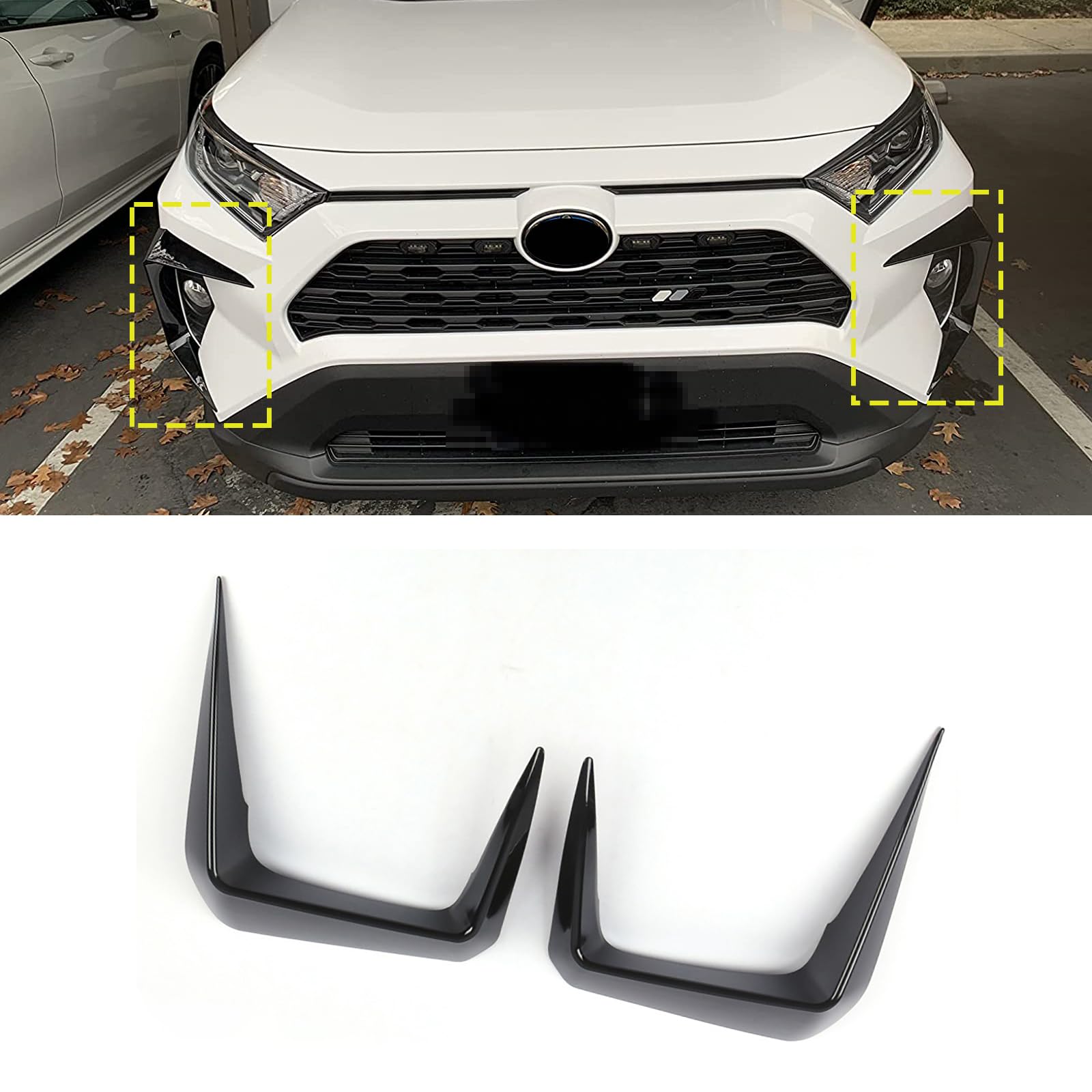 Amazon.com: JIEOSDIN Car Accessories Exterior Fog Light Trim Cover ...