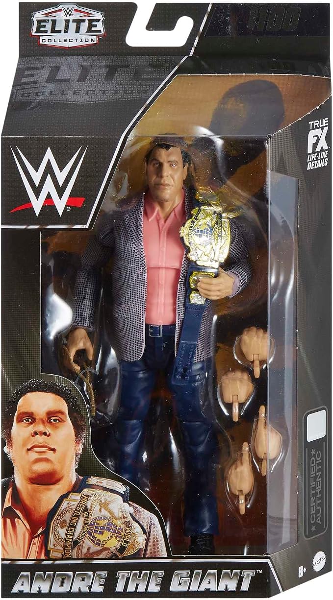 Amazon.com: Mattel WWE Andre the Giant Elite Collection Action Figure ...