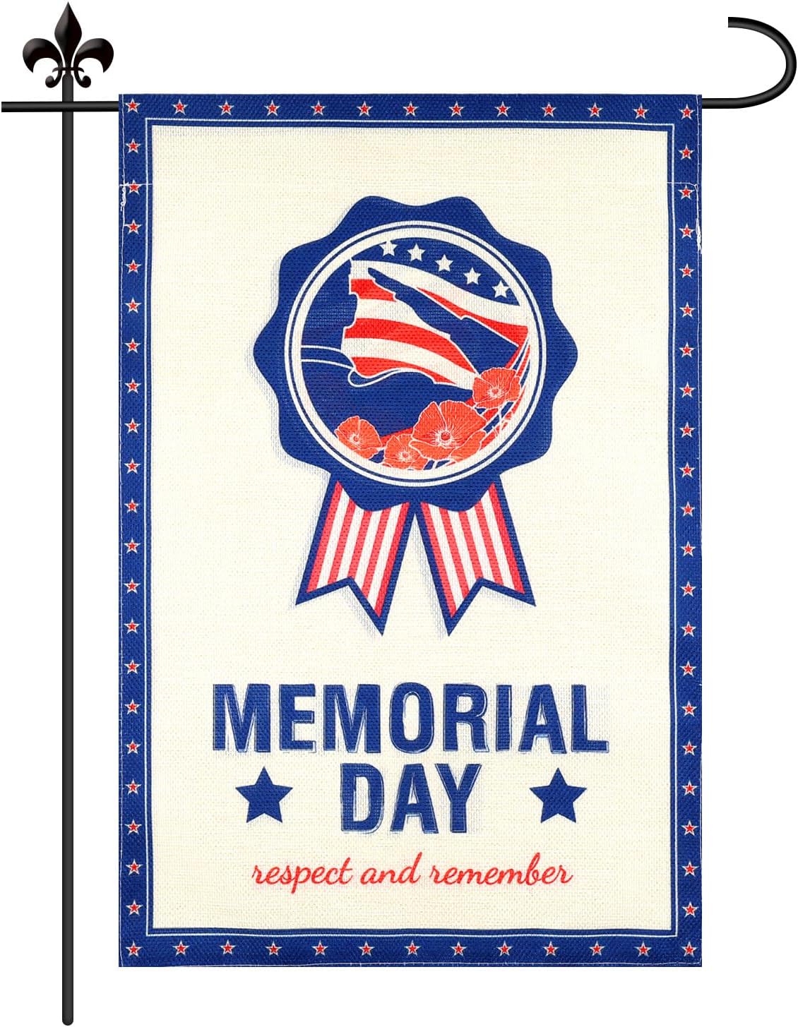 Memorial Day Garden Flag Vertical Patriotic American