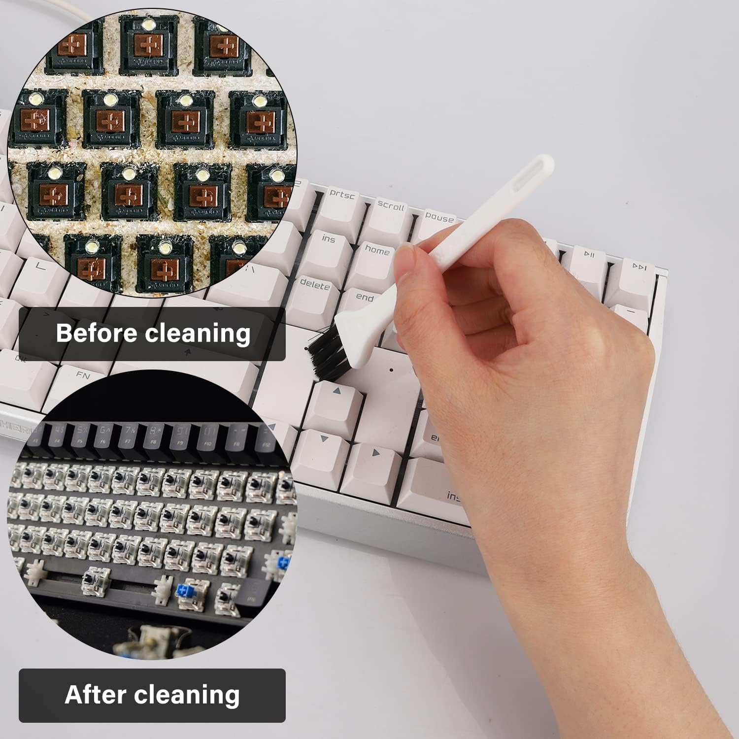 KOOTAU 7Pcs Mechanical Keyboard Lube Switch Puller Kit, Key Caps Puller ...
