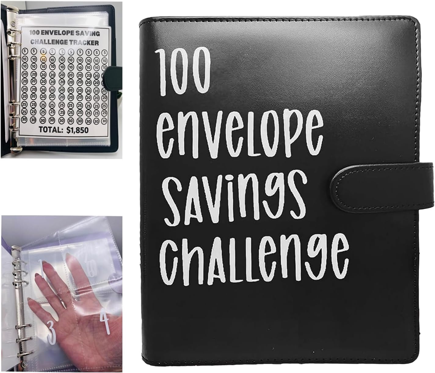 100 Envelope Challenge Binder,100 Envelope Challenge Kit,100 Envelopes ...