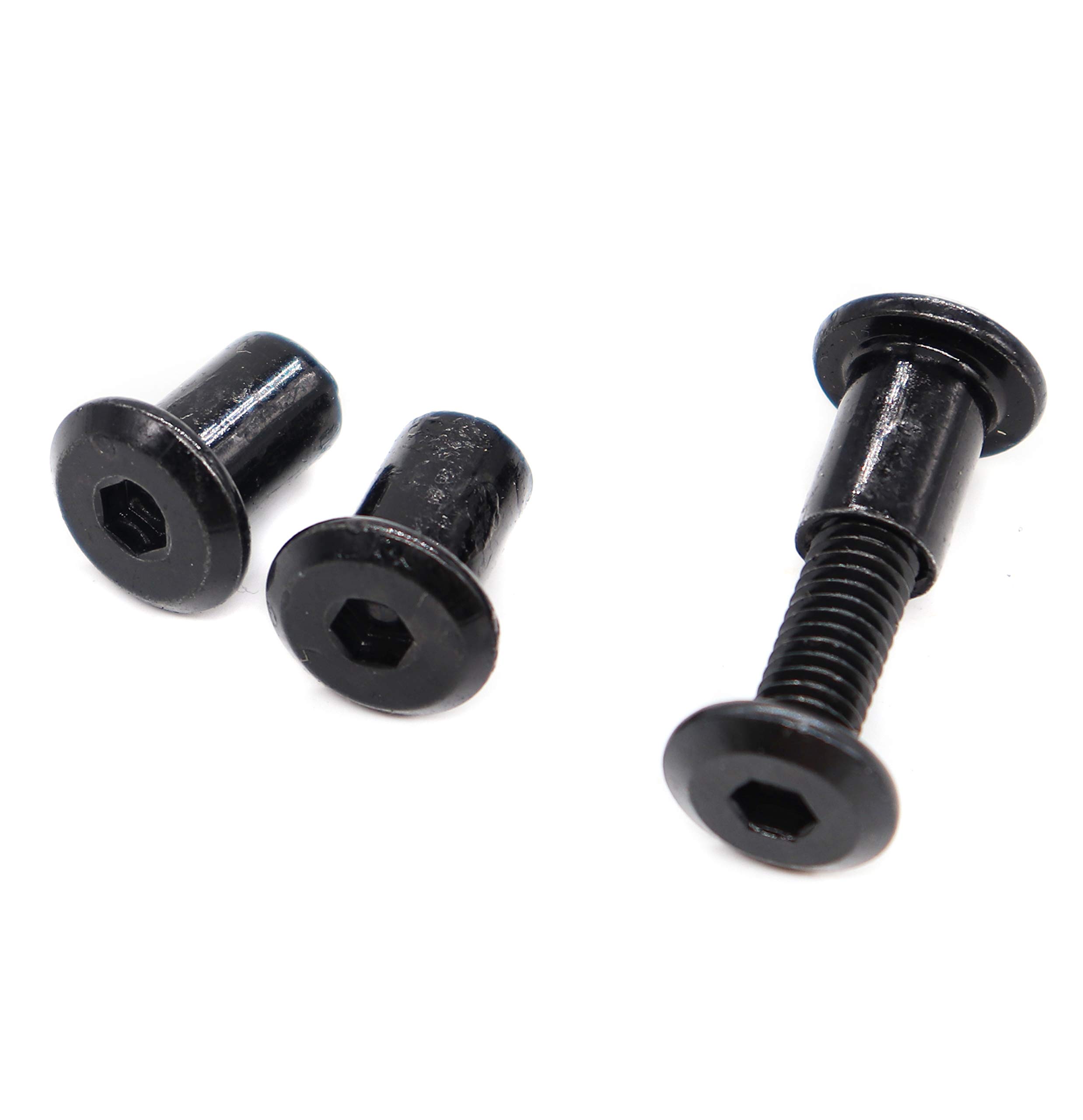 Snapklik.com : 10-Pack Hex Socket Cap M6x15mm Black Bolts Connecting ...