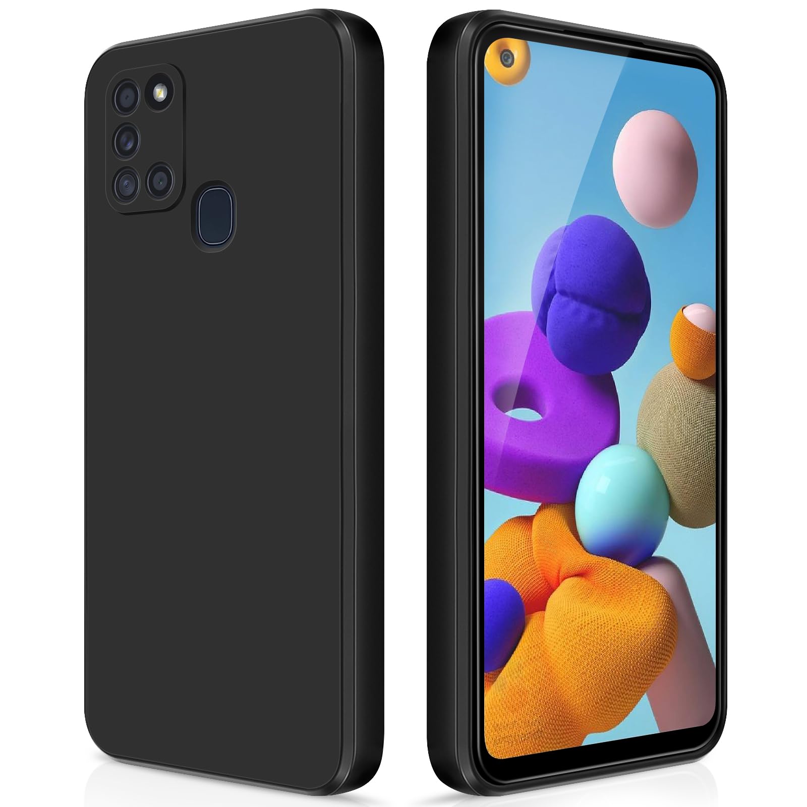 GiiYoon Case Compatible with Samsung Galaxy A21S, Silky-Soft Touch Full ...