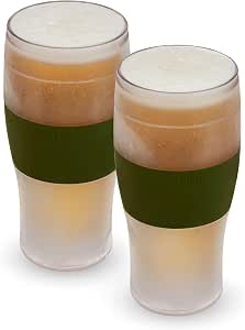 HOST FREEZE Beer Cooling Cups, Frozen Beer Mugs, Freezable Pint Glass ...