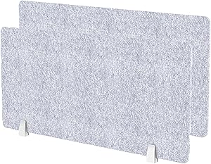 Amazon.com: Yqyc 2 Pcs Desk Privacy Panels, Desk Mounted Split Screen ...