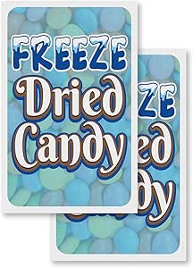 Amazon.com : Freeze Dried Candy (2-Pack) 24" x 36" Vinyl Decals | Sign ...