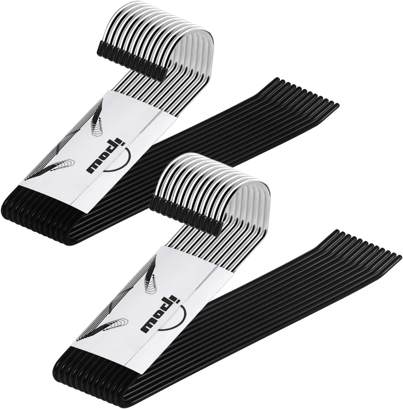 Amazon.com: Metal Pants Hangers for Men- Pant Hangers Non Slip Open ...