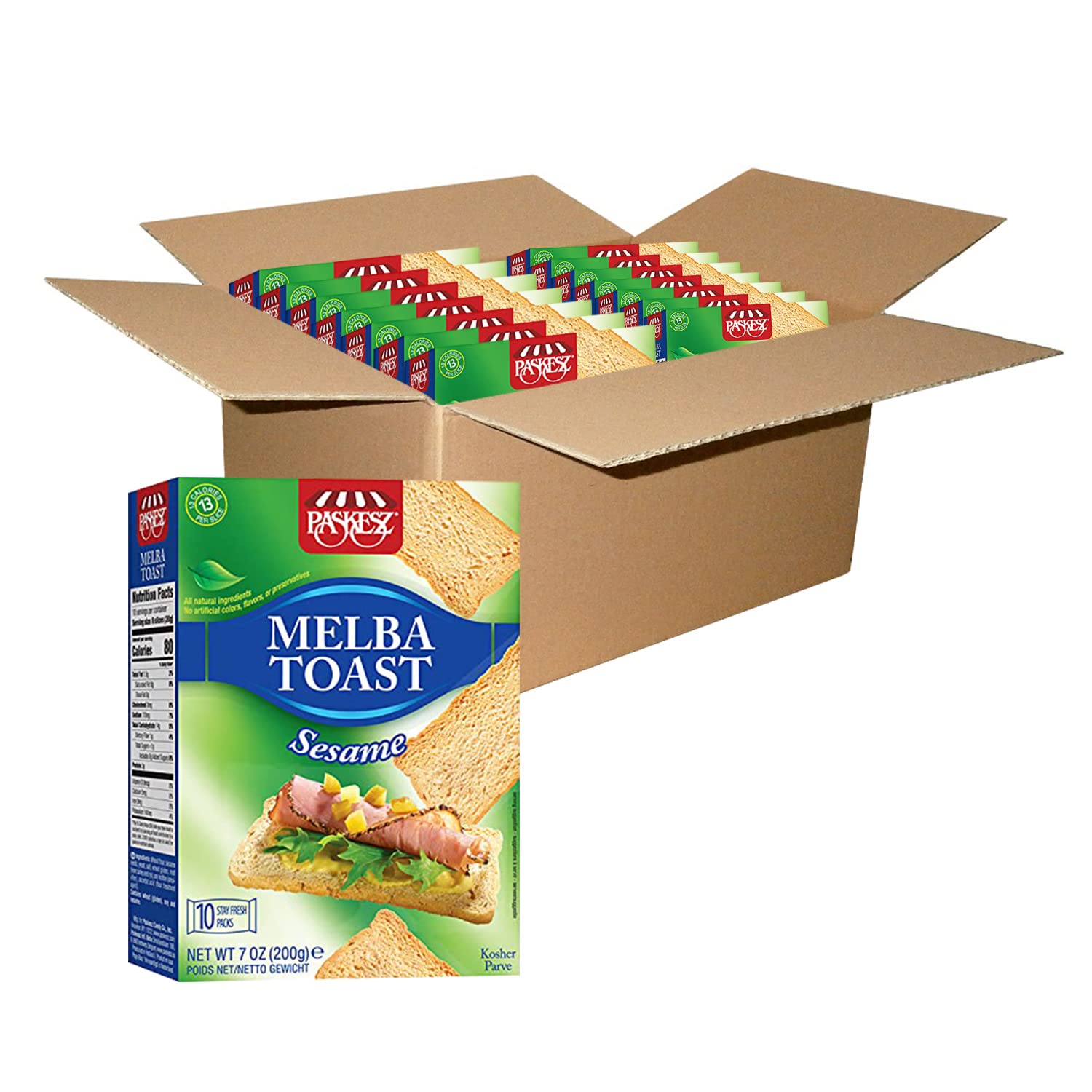 Amazon.com: Only Kosher Candy Melba Toast Flatbread Crackers Classic ...